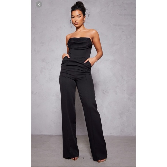 PrettyLittleThing | Pants & Jumpsuits | Plt Black Jumpsuit | Poshmark
